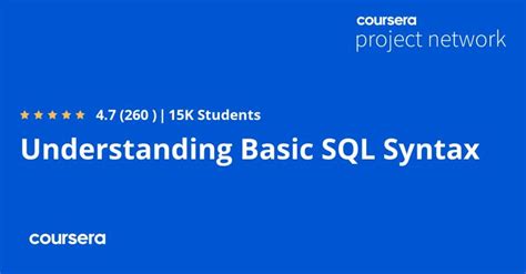 Understanding Basic Sql Syntax Christopher Terrell