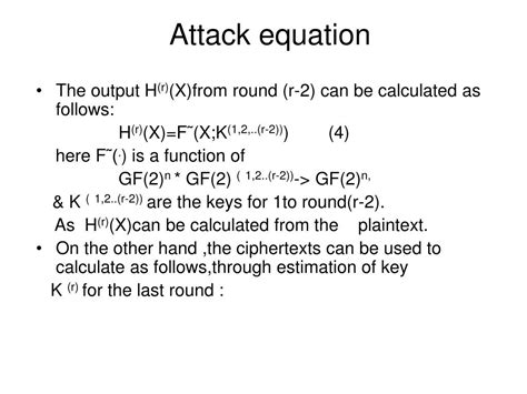 Ppt An Expansion Algorithm For Higher Order Differential Cryptanalysis Of Secret Key Ciphers