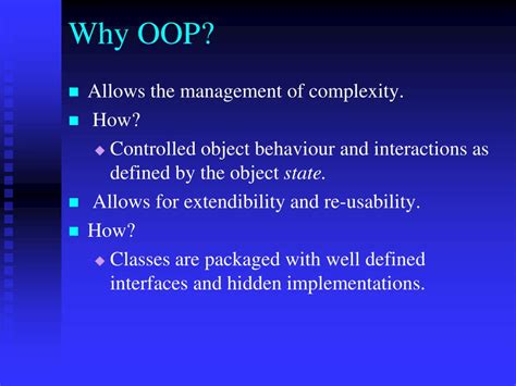 ppt object oriented programming course introduction powerpoint presentation id 4529352