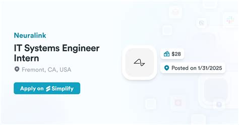 It Systems Engineer Intern Neuralink Simplify Jobs
