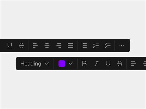 Text Editor Menu Dark Mode 🌙 By Sakthi Sanjana On Dribbble