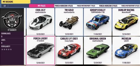 is there a way to organize my hundreds of liveries r forzahorizon