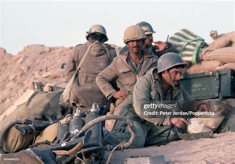 Iraqi Troops At The Front Near Basra During The Iran Iraq War Circa
