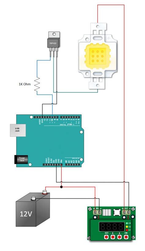 10w Led Arduino Tutorial Hook Up