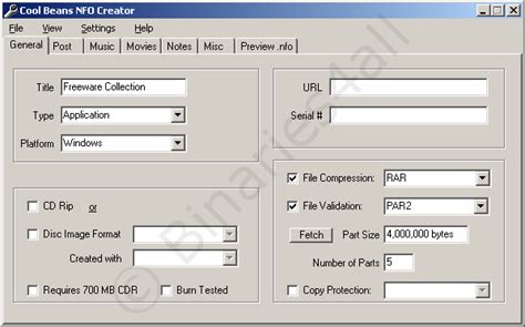 Tutorial Creating Nfo Files A Sample Binaries4all Usenet Tutorials