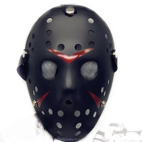 Bibigou Party Mask Halloween Mask Black Jason Masks 2pcs Jason Freddy