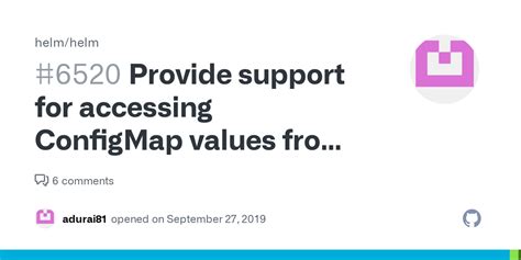 provide support for accessing configmap values from within yaml · issue