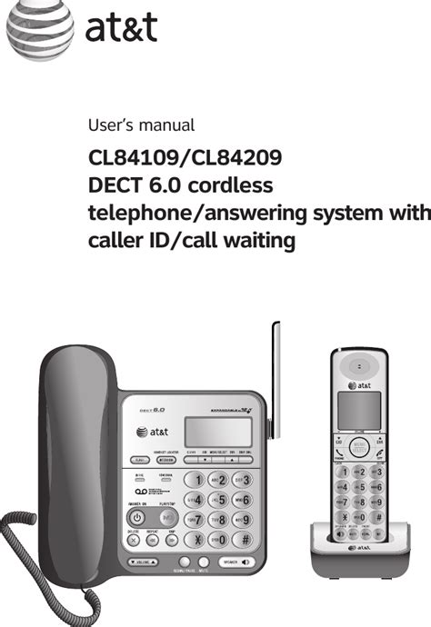 VTech Telecommunications 80 6554 00 1 9GHz CORDLESS PHONE BASE User Manual