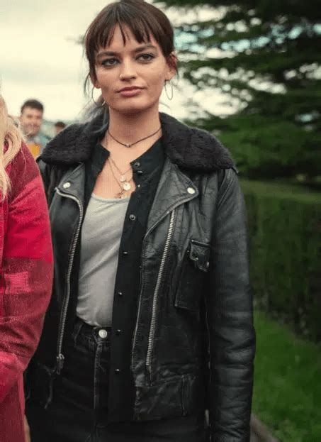 Sex Education So3 Maeve Wiley Leather Jacket Panther Jackets
