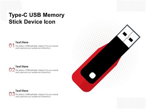 Type C Usb Memory Stick Device Icon PowerPoint Slides Diagrams Themes For PPT