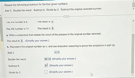 solved repeat the following procedure for the four given