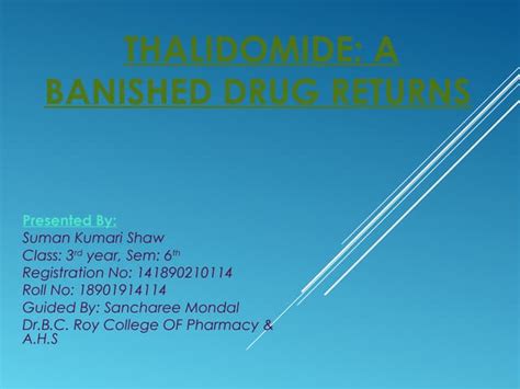 The Thalidomide Tragedypptx