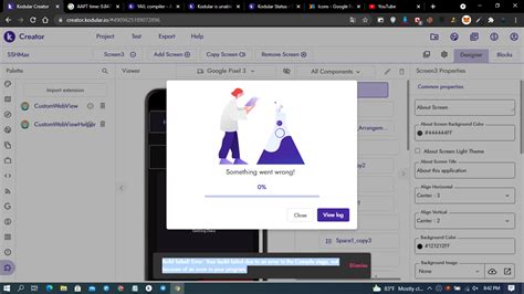 Kodular Is Unable To Compile This Project Error In The Compile Stage