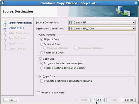 database copy using sql developer 3 1