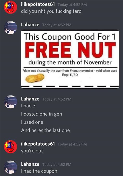 Friend Fell For The Free Nut Pass Rnonutnovember
