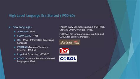 Evolution Of Programming Language Pptx
