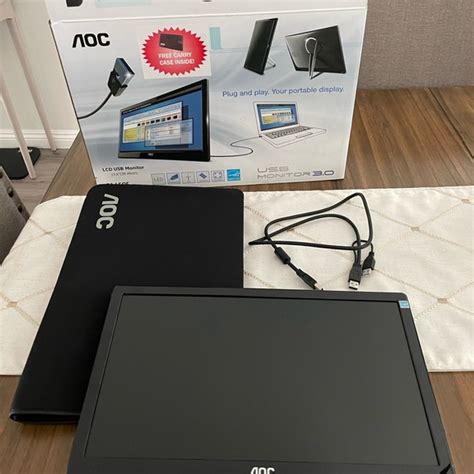 Aoc Computers Laptops And Parts Aoc Portable Pc Monitor 56 Poshmark