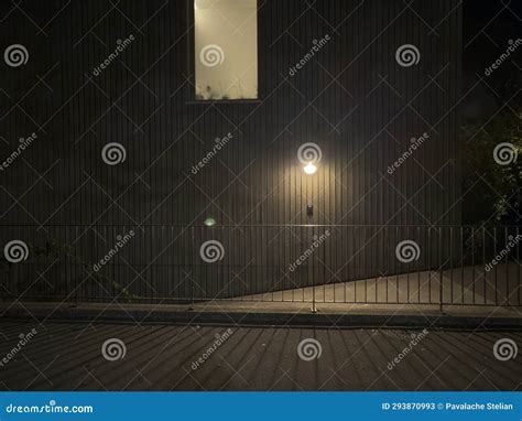Architectural Details Of Residential Buildings In Bern By Night Stock Image Image Of Street