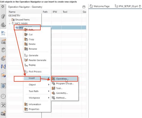 How To Set Up Ipw In Nx Cam Nx Cam Tutorial Swoosh Technologies