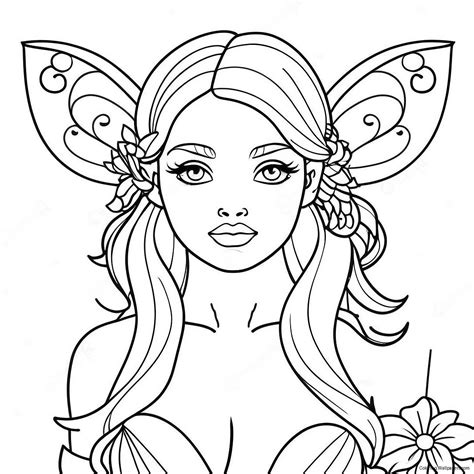 Dark Fairy Coloring Page 28914 22832