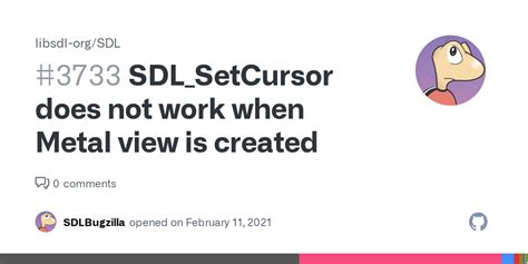 SDL SetCursor Does Not Work When Metal View Is Created Issue 3733