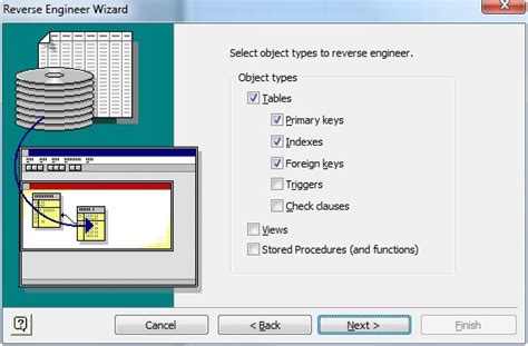 database diagramming visio