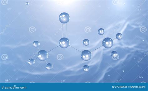 Butanone Molecular Structure 3d Model Molecule Methyl Ethyl Ketone Structural Chemical
