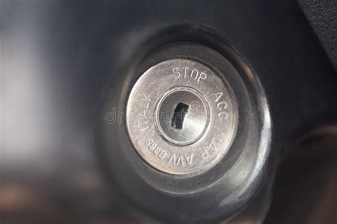Engine Start Key Hole In The Car Stock Image Image Of Responsible