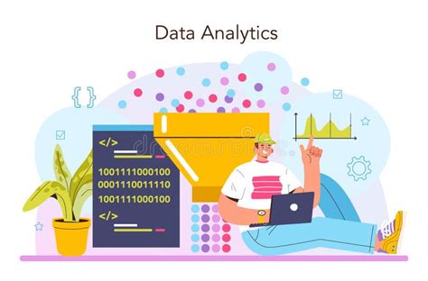 Big Data Analytics Big Data From Different Sources Chart Or Graph Stock Vector Illustration
