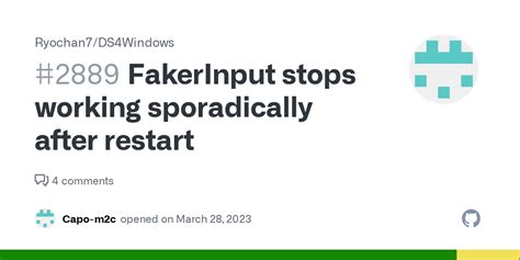 Fakerinput Stops Working Sporadically After Restart · Issue 2889