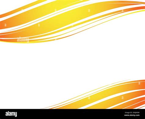 Abstract Curve Background Orange Waves Curves Design With Copy Space Vector Wavy Elements