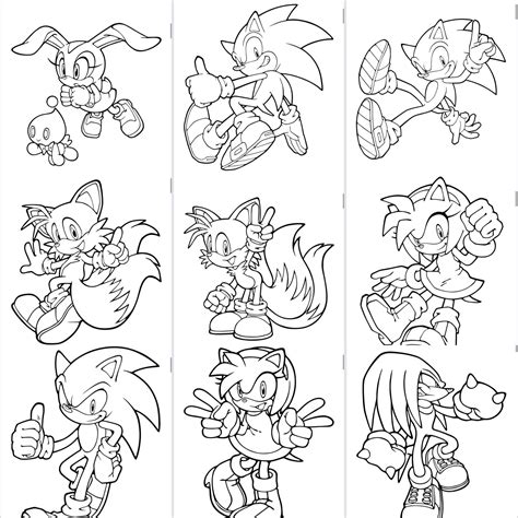 Sonic Characters Coloring Pages
