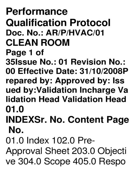 Performance Qualification Pdf Aerosol Metrology
