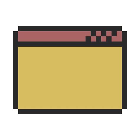 Yellow Windows Ui Pixel Art 49593713 Vector Art At Vecteezy