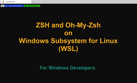 ZSH And Oh My Zsh On Windows Subsystem For Linux WSL