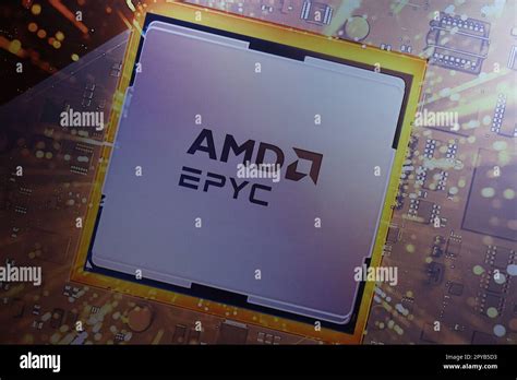 An Image Of The AMD EPYC Server Processor Exhibited In A Show In Hangzhou In East China S
