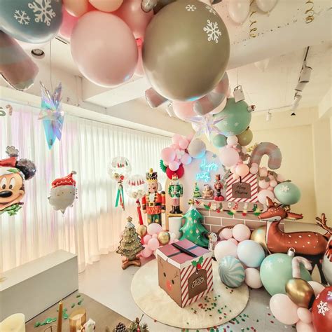 파티룸 크리스마스 장식 불어넣은아트