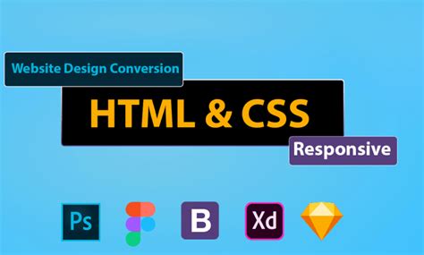 Convert Figma To Html And Css Or Xd Ps Sketch To Html And Css By