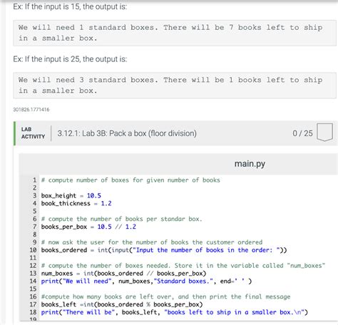 Solved Create A Program Using Floored Division And The