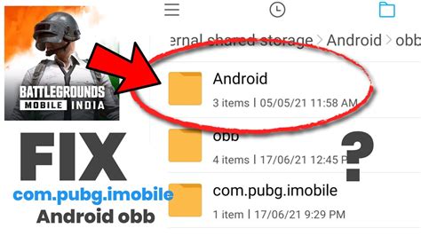 How To Fix Battlegrounds Mobile India Android Obb File Paste Problem Compubgimobile Bgmi Obb