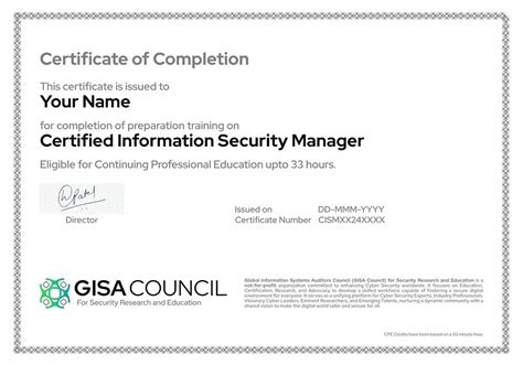 Cism Certification Training Isaca Certified Security Manager Gisa
