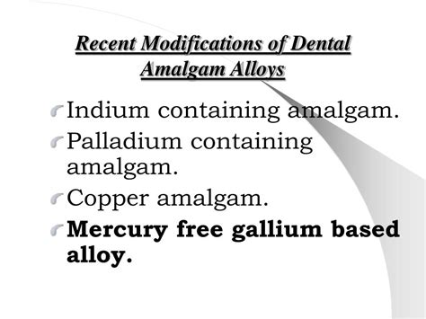 Ppt Dental Amalgam Powerpoint Presentation Free Download Id 6710902
