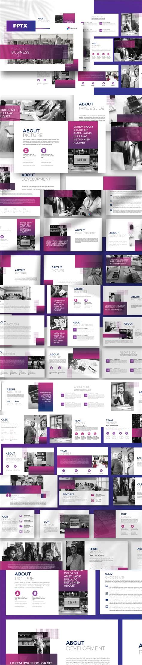The Purple Business Presentation Template Business Presentation