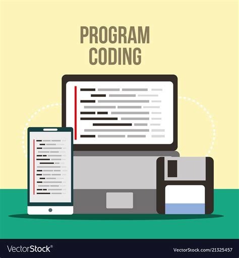program coding website royalty free vector image