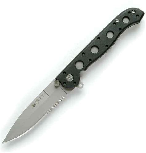 Crkt M16 13z Black Spear Point 3 5 Aus8 Combo Blade Gfn Handle Knifegeek