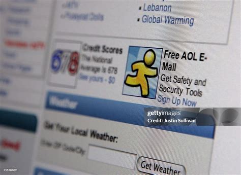 An Ad For Free Email Is Seen On The Aol Website August 2 2006 In San