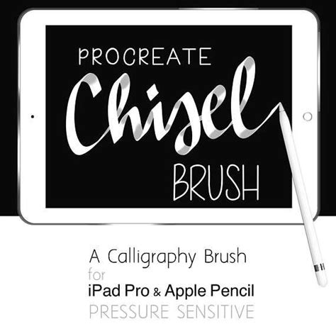 Procreate Chisel Brush For Hand Lettering