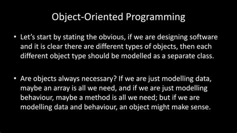 python migrating from procedural to object oriented programming ppt