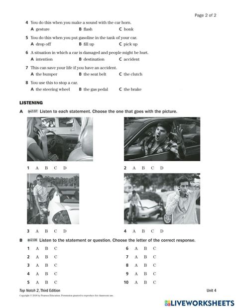 Unit 4 Ttsb Tn2 Online Exercise For Live Worksheets