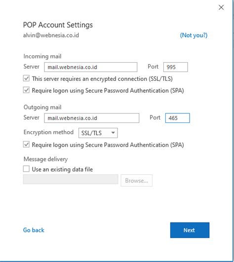 Cara Setting Email Di Outlook WebNesia Web Developer